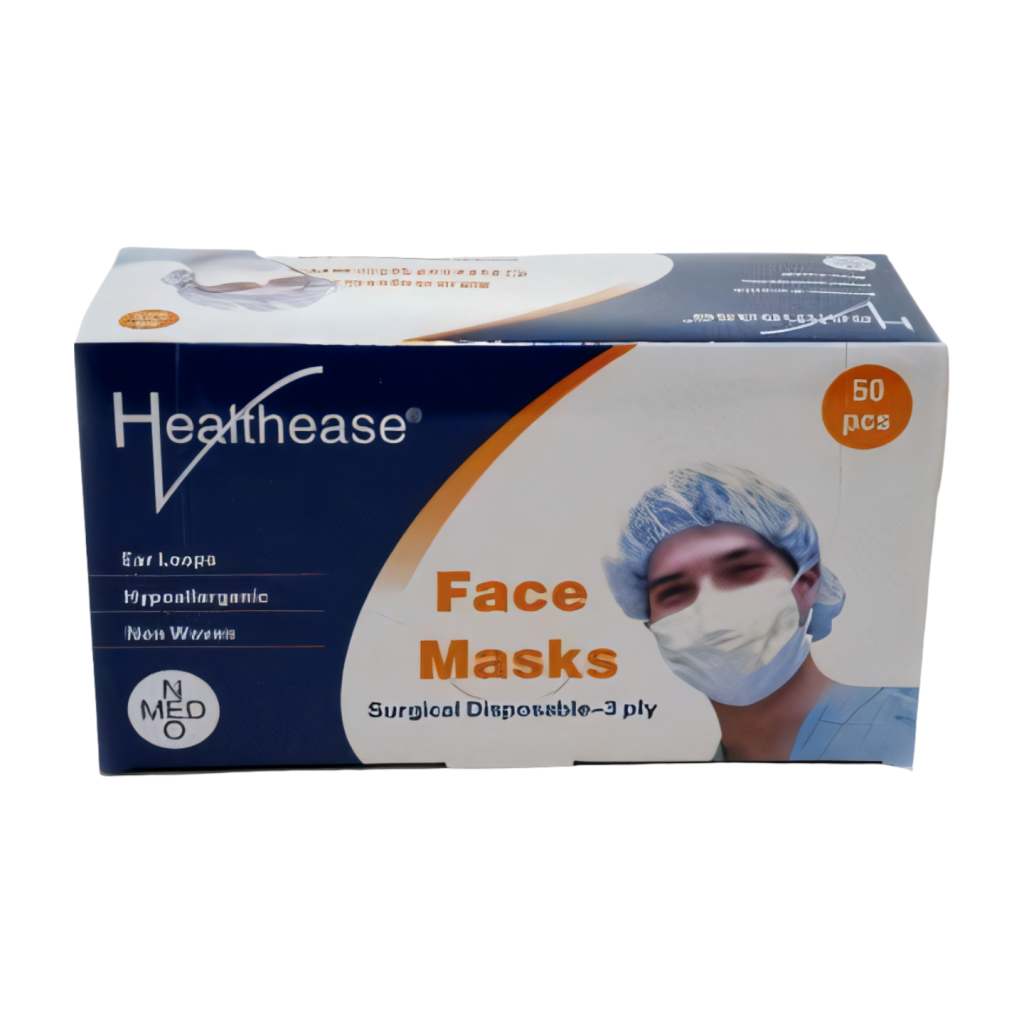 HealthEase 3-Ply Surgical Face Mask | CO Medical & Surgical