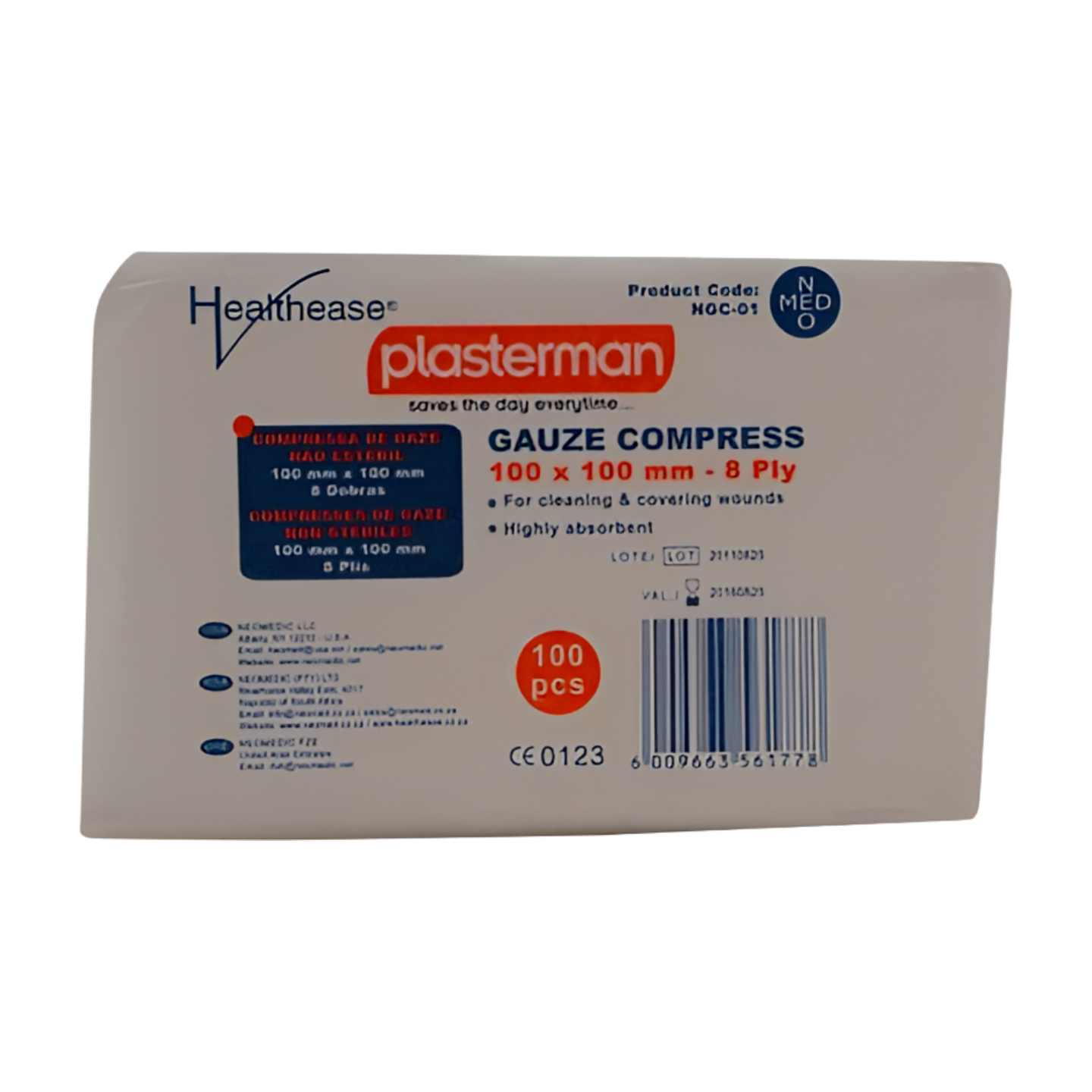 Healthease Gauze - 8 Ply (non-sterile) | CO Medical & Surgical