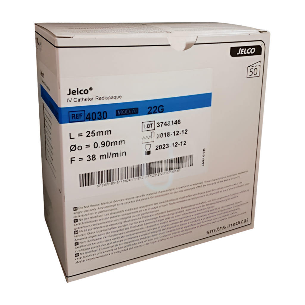 Jelco IV Catheter 22G - Radiopaque | CO Medical & Surgical