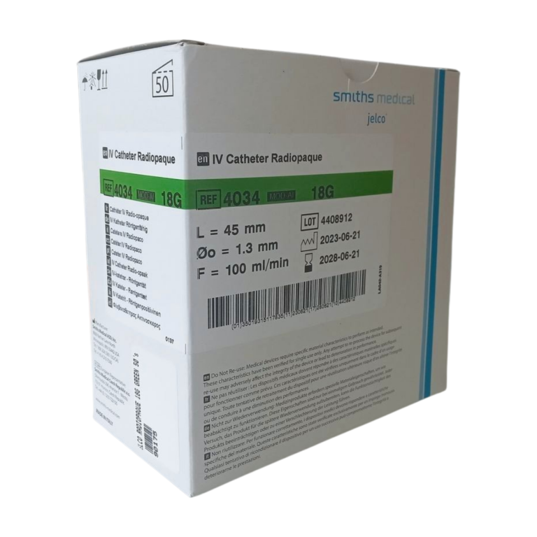 Jelco IV Catheter 18G - Radiopaque | CO Medical & Surgical
