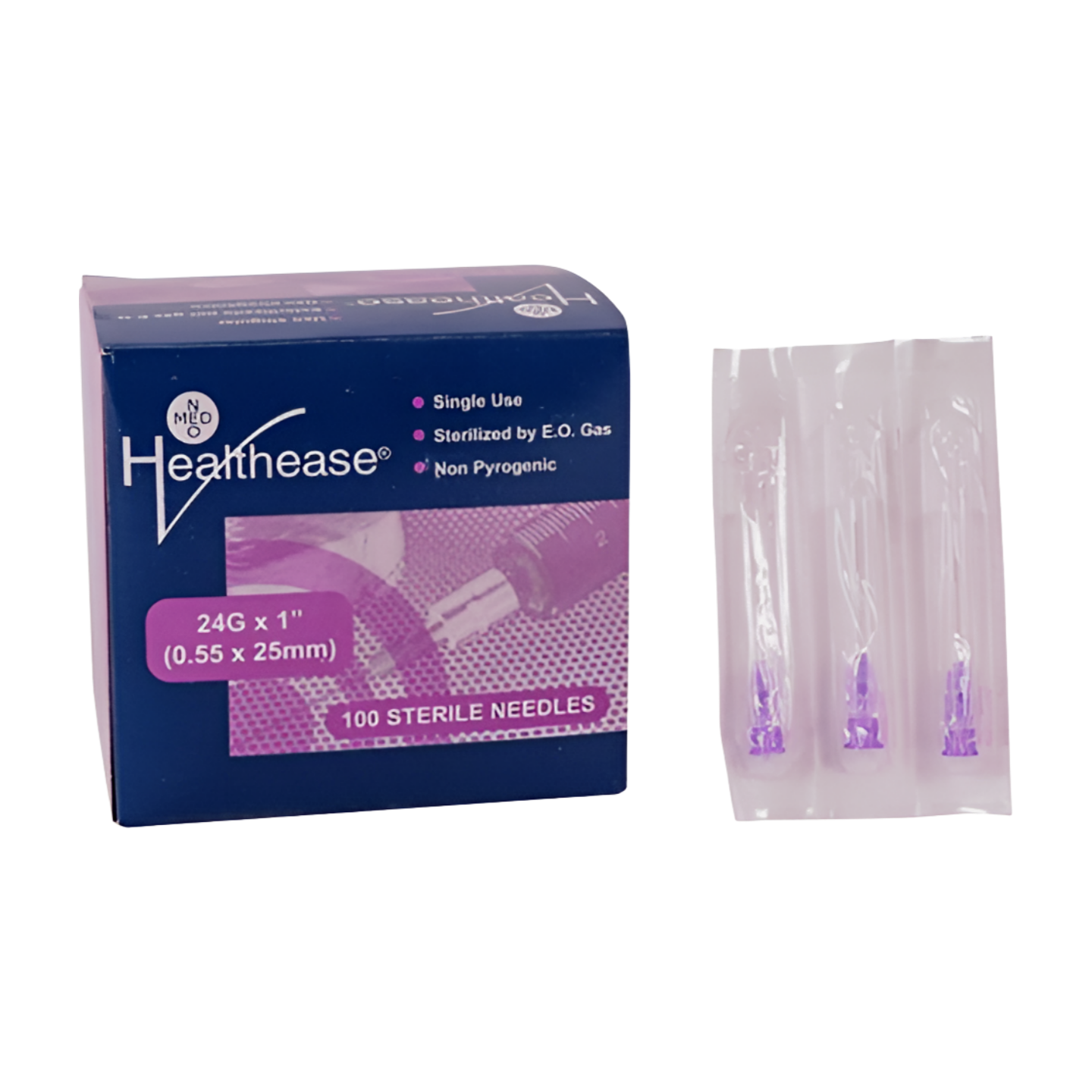 Healthease Sterile Needles - 24G